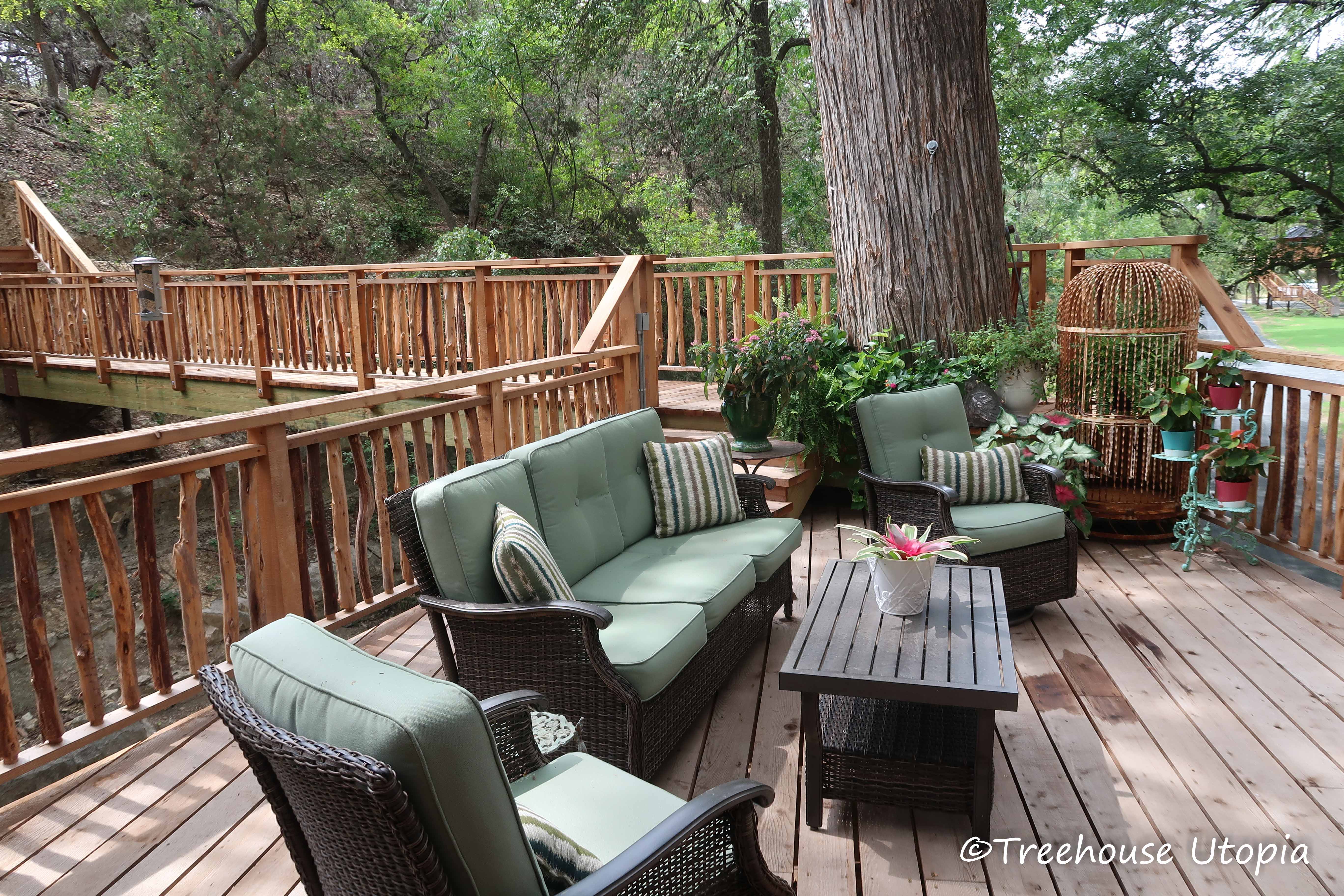 Chateau deck view – Treehouse Utopia